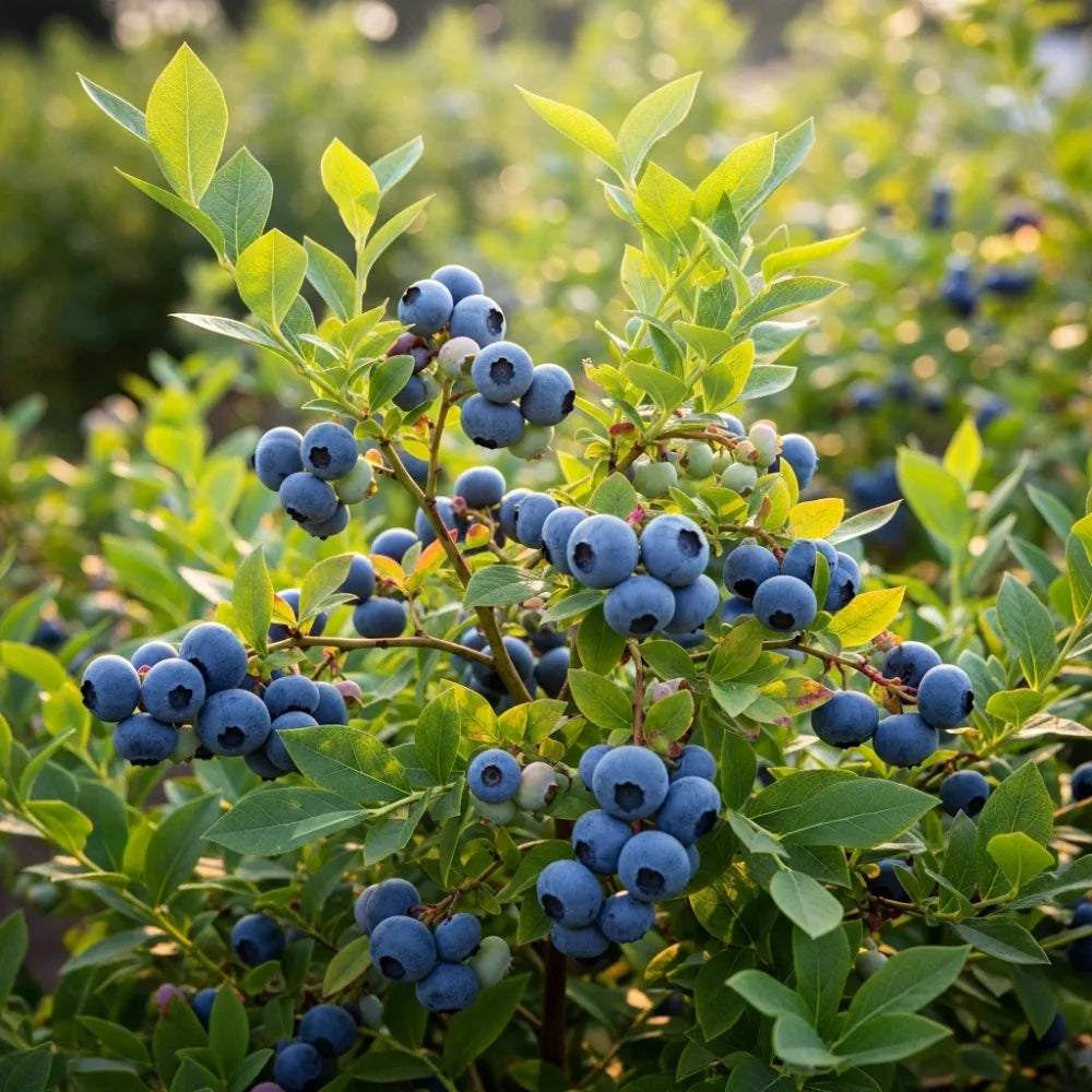 Large 'Sunshine Blue' Evergreen Blueberry Bush | 5L Pot – Woven Wood