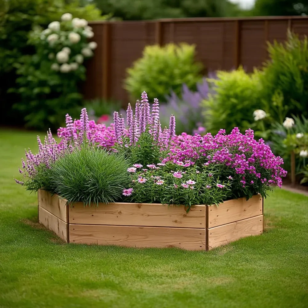 Premium Wall Wood Raised Bed – Woven Wood