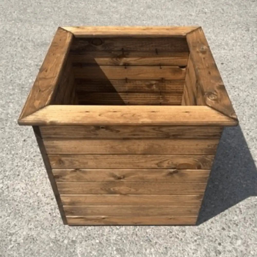 60cm Redwood Extra Large Box Wooden Planter – Woven Wood