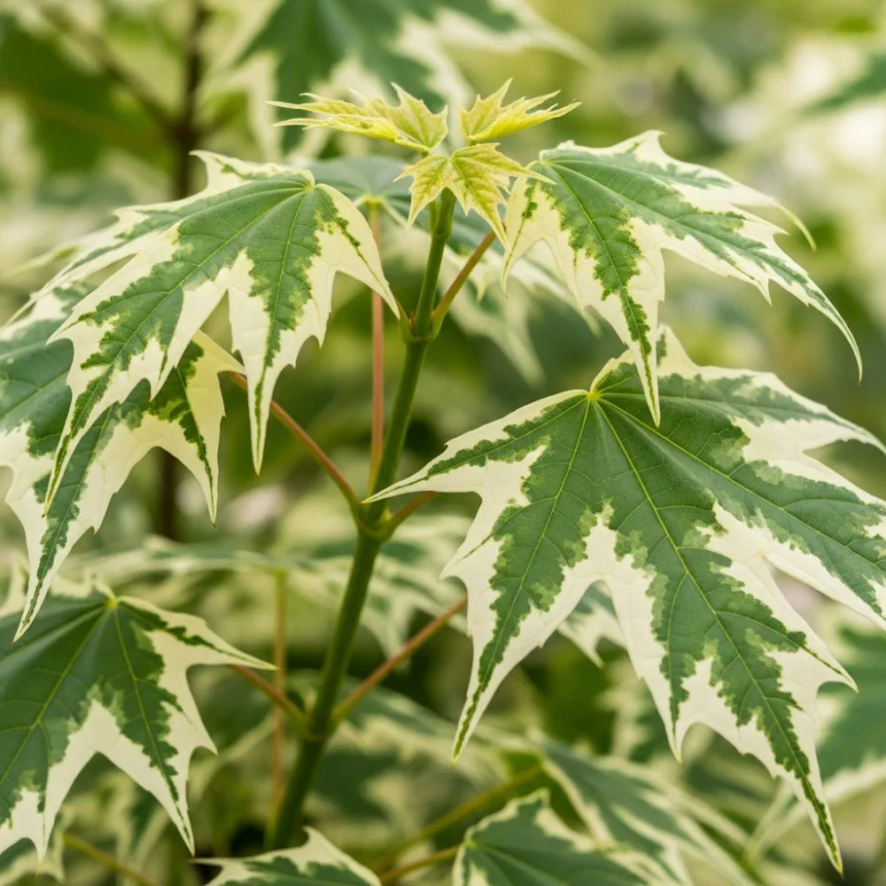 7ft Mature Variegated Norway Maple Tree | Acer platanoides 'Drummondii ...