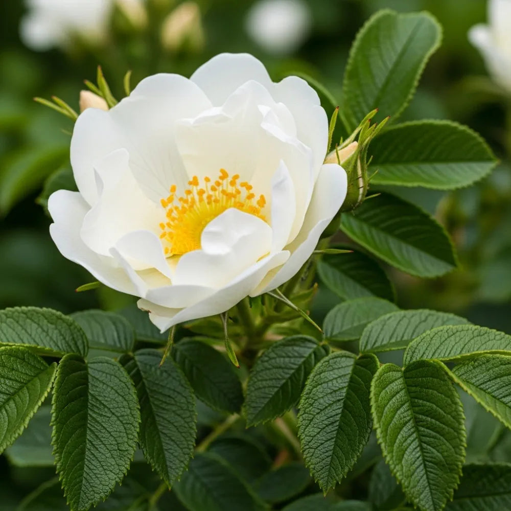 45-60cm White Japanese Rose Hedging | Rosa rugosa 'Alba' | Bare Root ...