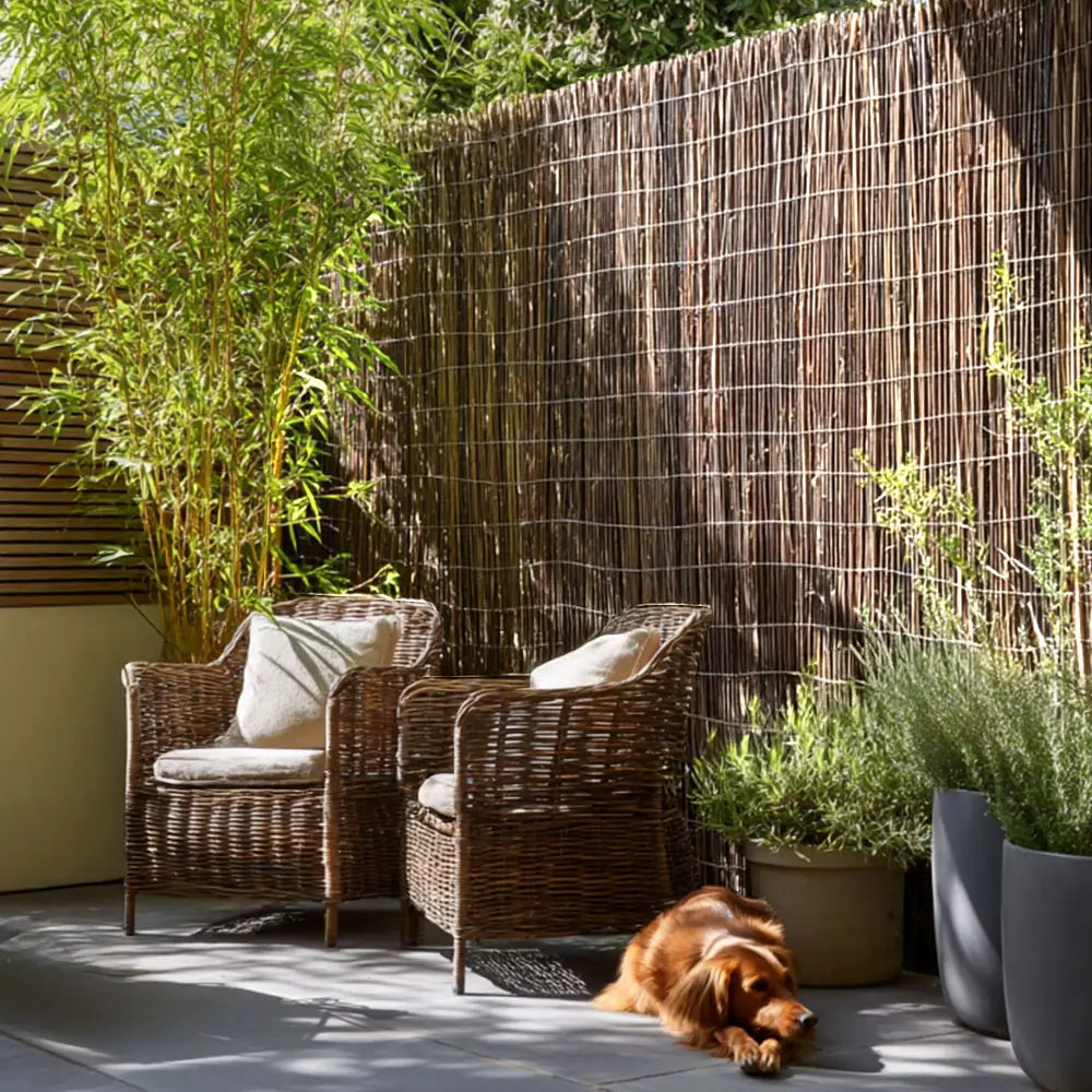 Premium Willow Fencing Screening Rolls – Woven Wood