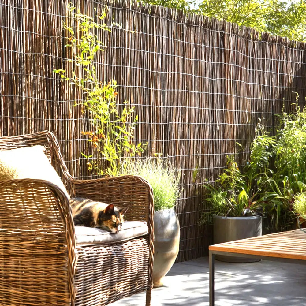 Premium Willow Fencing Screening Rolls – Woven Wood