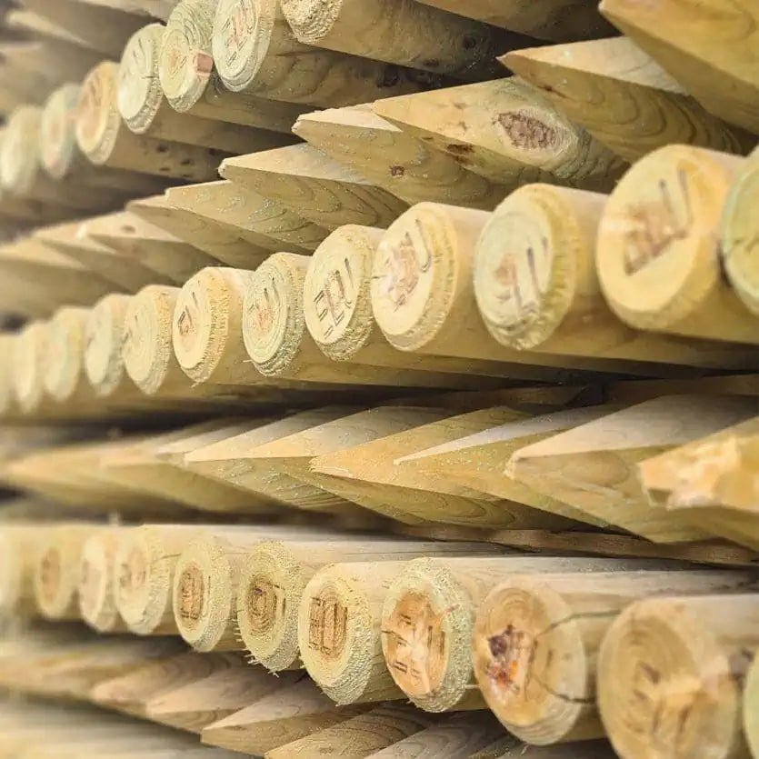 Wooden Fence Post 1.82m (6ft) 60mm for Fencing, Screening and Hurdles ...